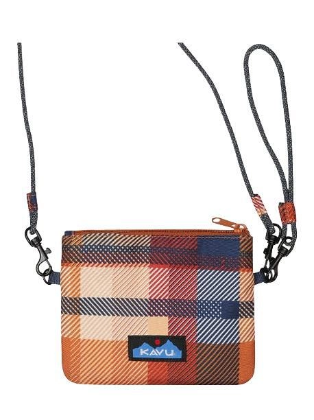 KAVU Renrose Crossbody Wallet - Cabin Plaid