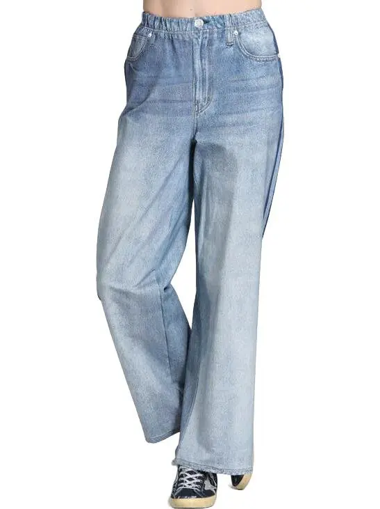 APNY French Terry Track Pants - Frosted Indigo