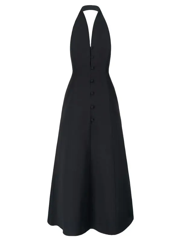 Staud Stella Halter Dress - Black