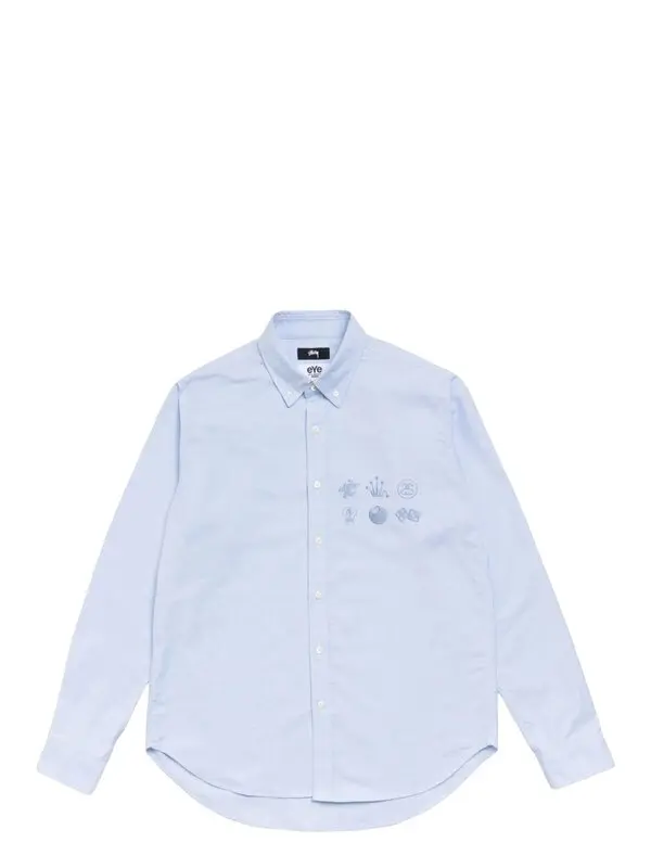 StÜssy X Junya Button Down Shirt - Saxe Blue