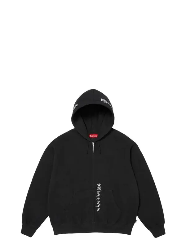 Supreme X Larry Clark Fw26 Hooded Varsity Jacket - Black