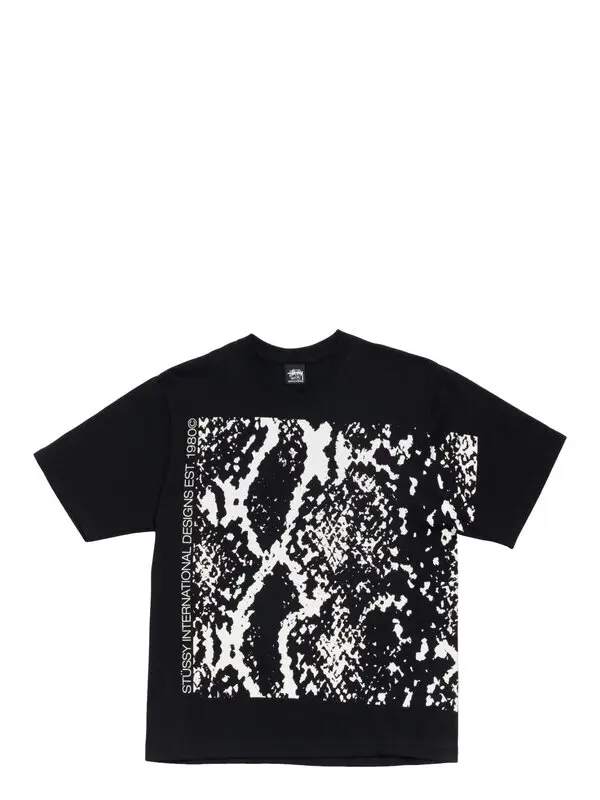 StÜssy Snakeskin T-shirt - Black