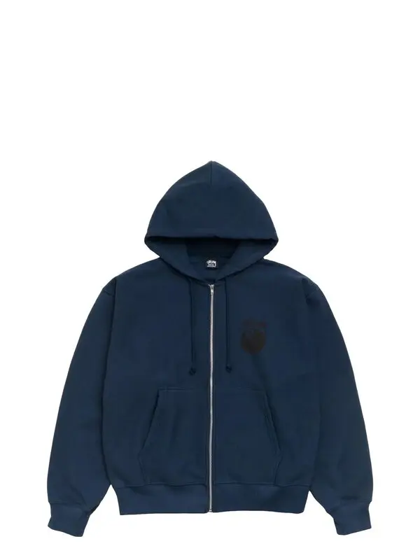 StÜssy 8 Ball Zip Hoodie - Navy