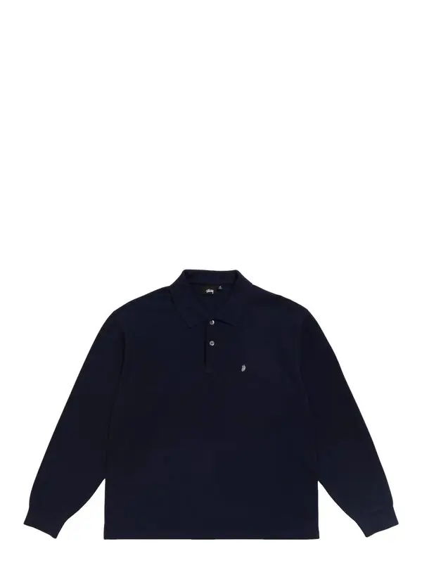 StÜssy Classic Pique Ls Polo - Navy