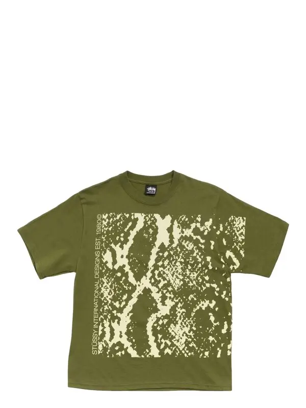 StÜssy Snakeskin T-shirt - Olive