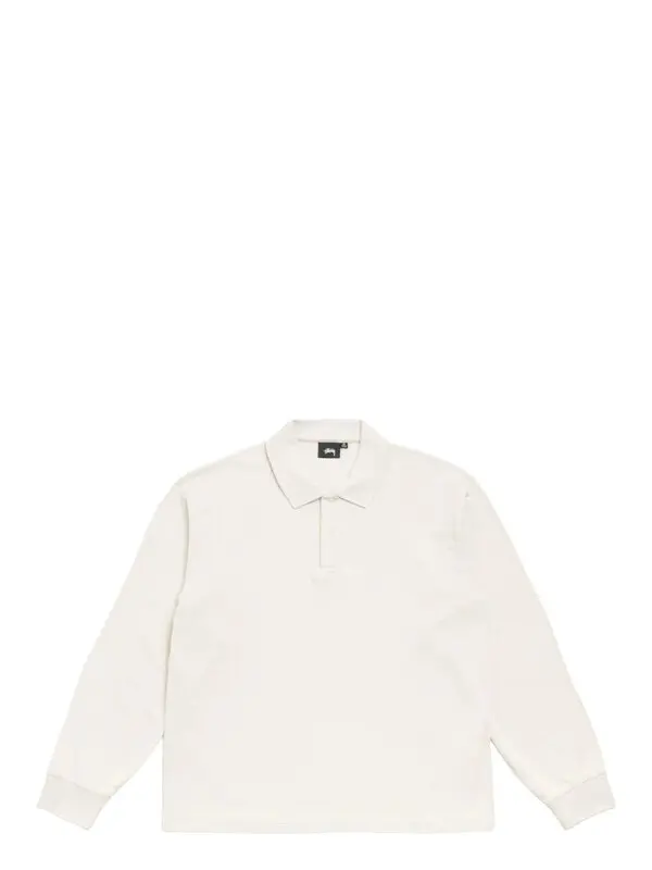 StÜssy Classic Pique Ls Polo - Bone