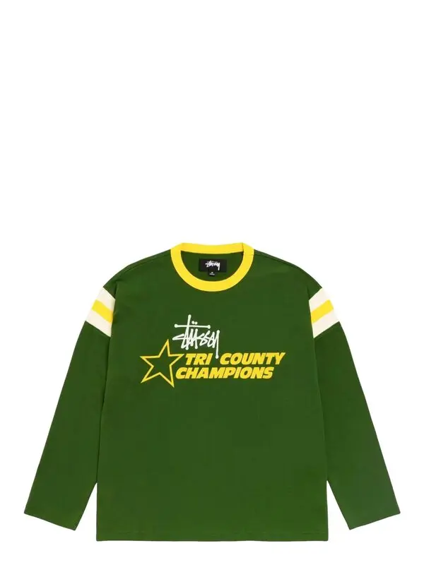 StÜssy Ls Ringer T-shirt - Green