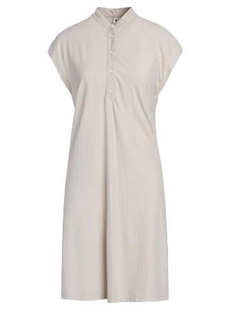 European Culture Mini Dress Size Cotton - Grey