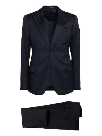 Emporio Armani Suit Size Virgin Wool, Silk - Navy