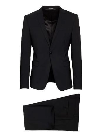 Emporio Armani Suit Size Virgin Wool - Black