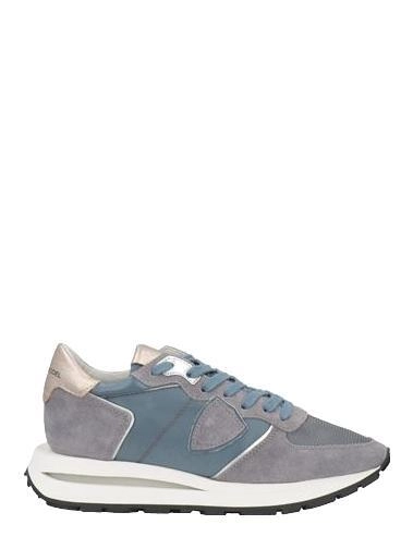 Philippe Model Sneakers Size Leather, Textile Fibers - Grey