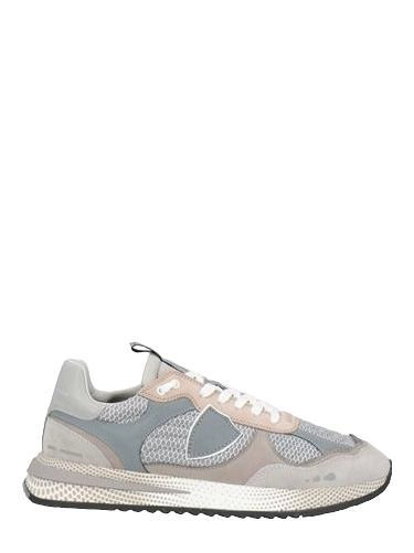 Philippe Model Sneakers Size Leather, Textile Fibers - Light Grey