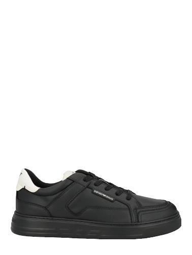 Emporio Armani Sneakers Size Leather, Textile Fibers - Black