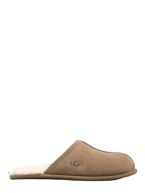 UGG Scuff Logo Embossed Slippers - Light Bronze