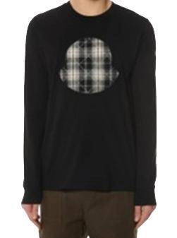 Moncler Long-sleeved Crewneck T-shirt - Black