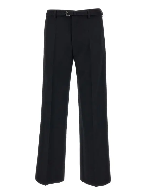 Dries Van Noten Preston Pantaloni In Lana - Black