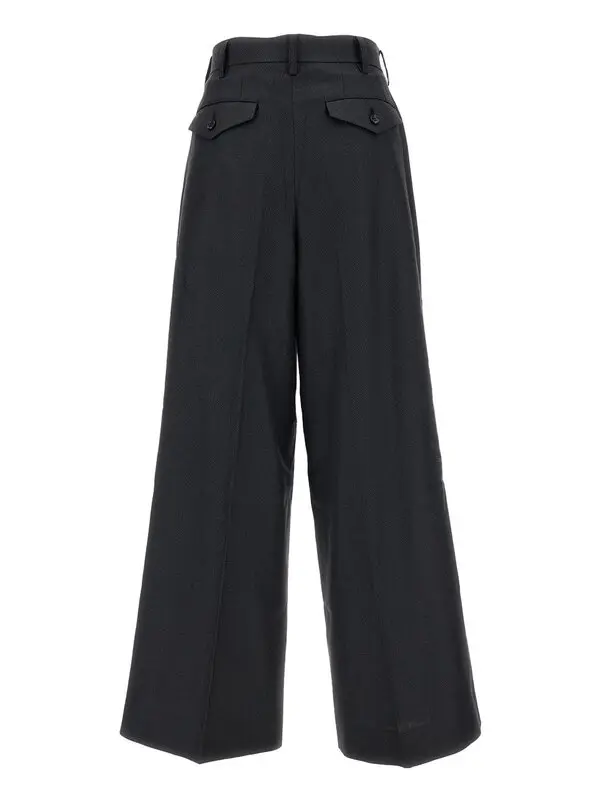 Junya Watanabe Pantaloni A Gamba Larga - Marrone
