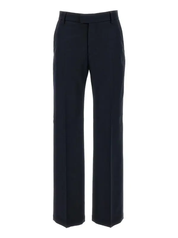 Barena Venezia Pantalone Coen In Flanella Di Lana Stretch - Blu
