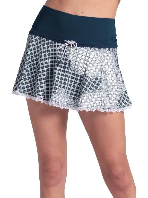 Lucky In Love Preppy Please Skirt - Midnight