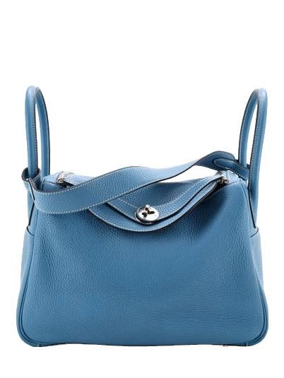 Hermès Lindy Bag Clemence 30 - Blue