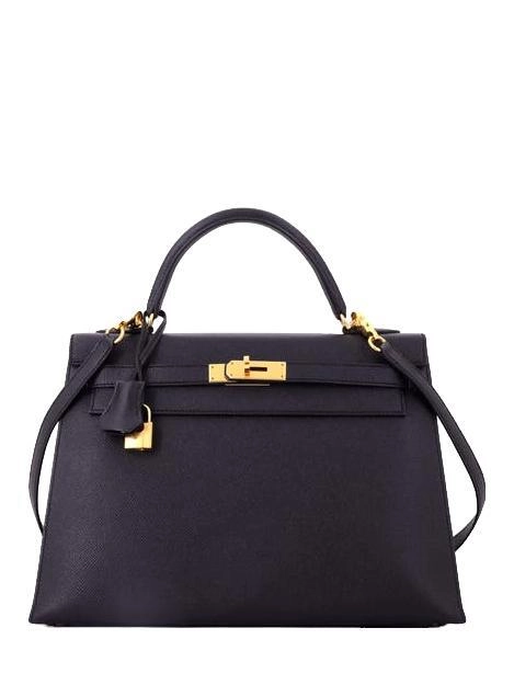 Hermès Kelly Handbag Epsom With Gold Hardware 32 - Black