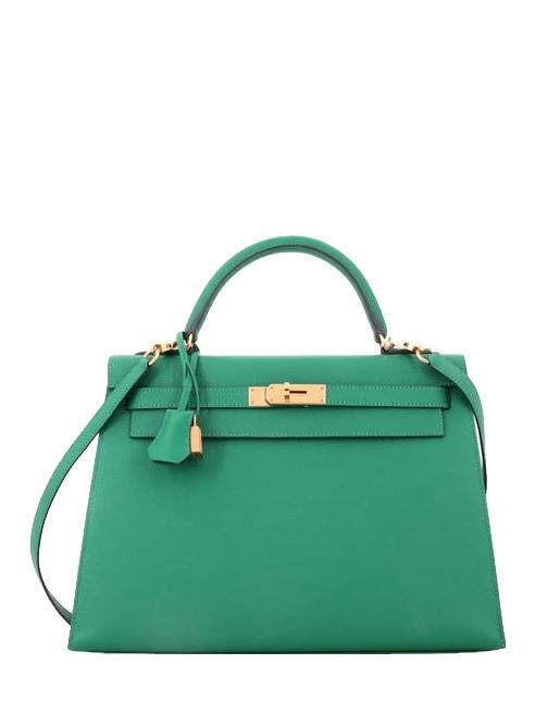Hermès Kelly Handbag Epsom With Gold Hardware 32 - Green