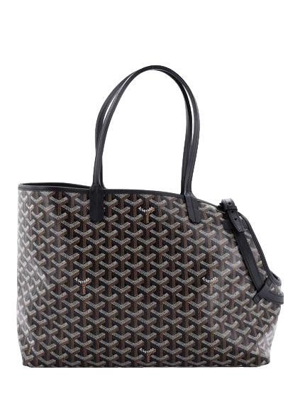 Goyard Chien Gris Pet Carrier Tote Coated Canvas - Black