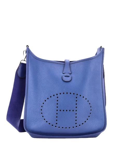 Hermès Evelyne Bag Gen Iii Clemence Pm - Blue