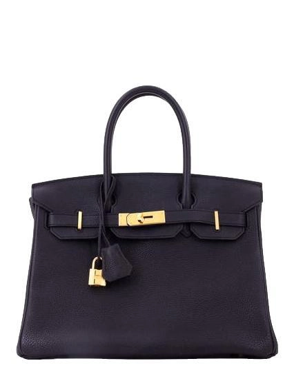 Hermès Birkin Handbag Togo With Gold Hardware 30 - Black