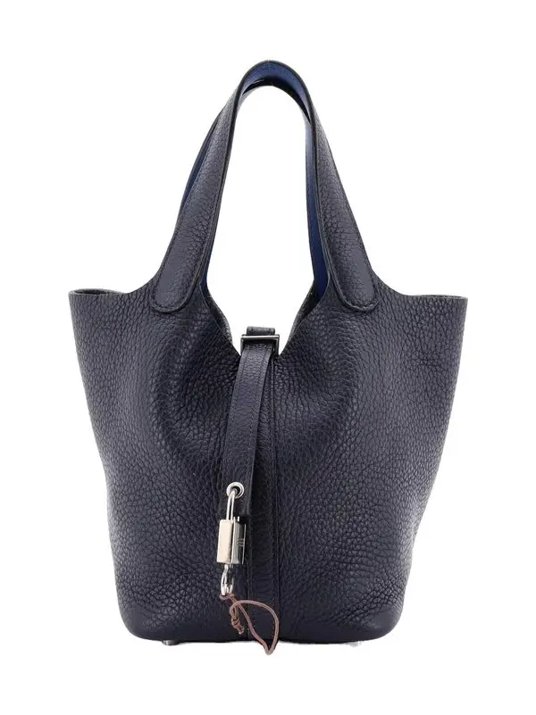 Hermès Eclat Picotin Lock Bag Clemence Pm - Blue