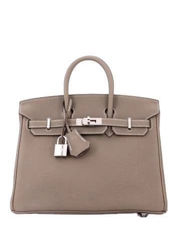Hermès Birkin Handbag Togo With Palladium Hardware 25 - Grey