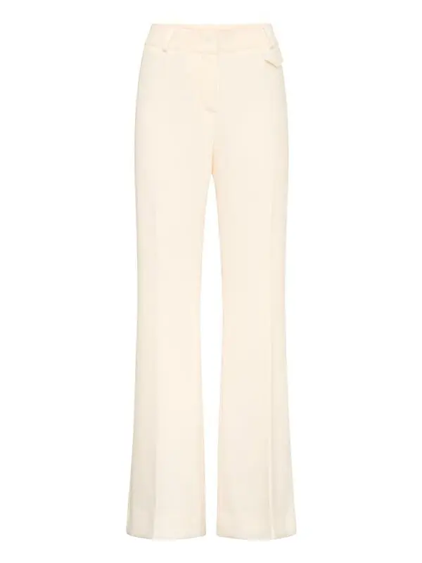 MAISON COMMON Boot Cut Travelsave Trousers - Ecru