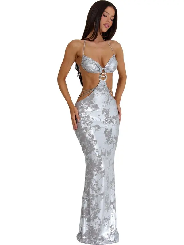 OUTCAST Allira Maxi Dress - Silver