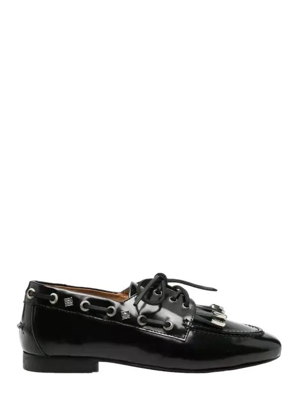 Toga Stud-embellished Derby Shoes - Black