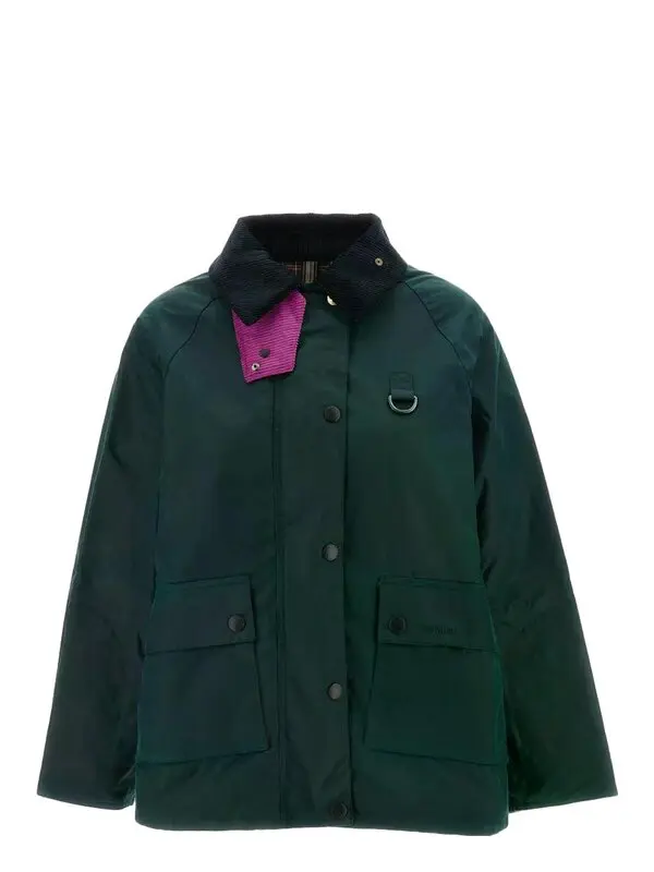 Barbour X Paul Smith Loves Waxed Cotton Jacket - Green
