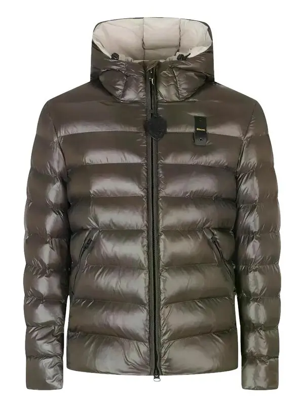 BLAUER. Adams Quilted Hooded Jacket - Brown