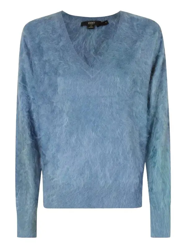 Seventy V-neck Cashmere Sweater - Blue