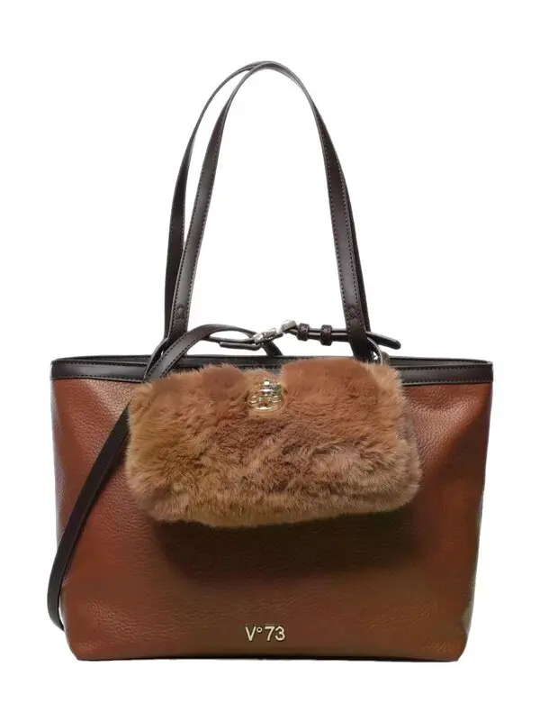 V°73 Faux-fur Pouch Shoulder Bag - Brown