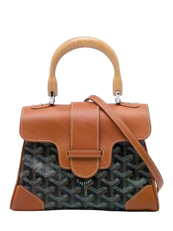 Goyard 2019 Mini Goyardine Saigon Souple Satchel - Brown