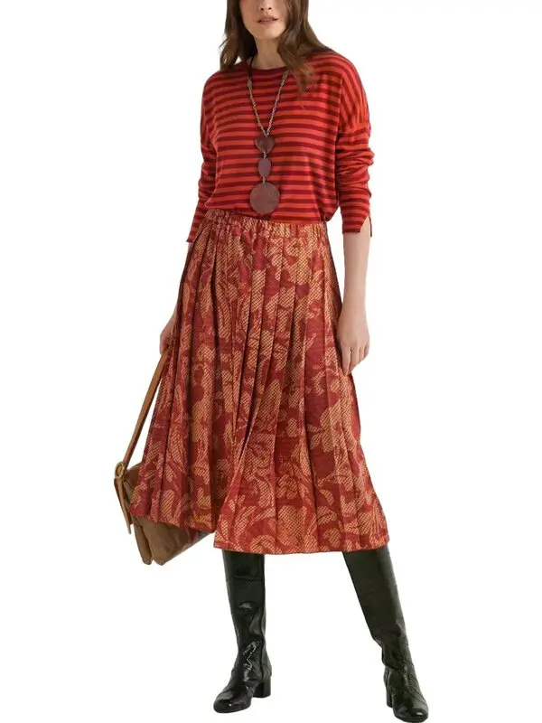 Malìparmi Soft Touch Striped Sweater - Orange