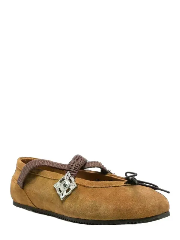 Toga Pulla Ballet Flats - Brown