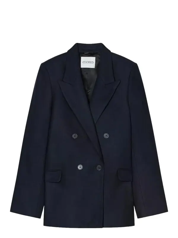 Closed Double-breasted Blazer - Blue