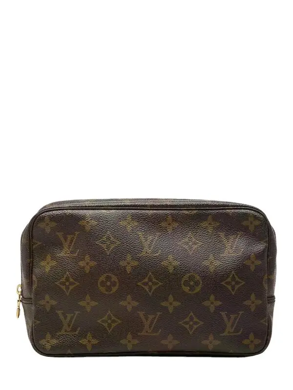 LOUIS VUITTON 1988 Monogram Trousse Toilette 23 Clutch Bag - Brown