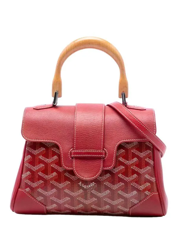 Goyard 2017 Mini Goyardine Saigon Souple Satchel - Red