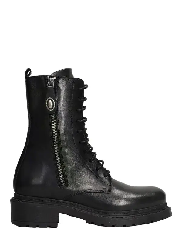 METISSE Lace-up Combat Boots - Black