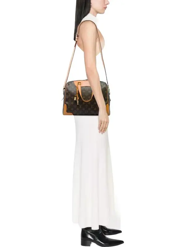 LOUIS VUITTON 2015 Monogram Retiro Pm Satchel - Brown