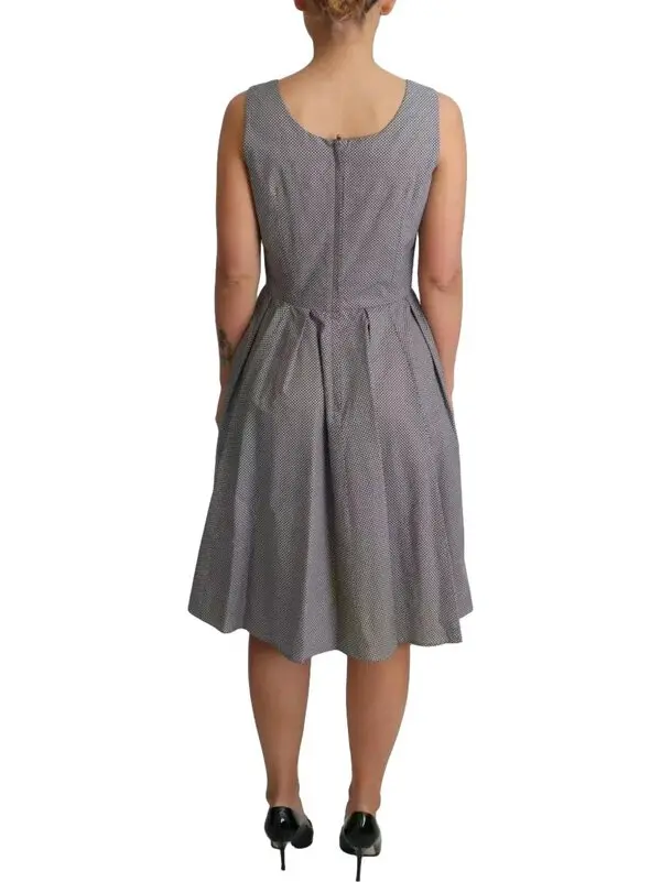 Dolce & Gabbana Geometric-pattern Midi Dress - Blue