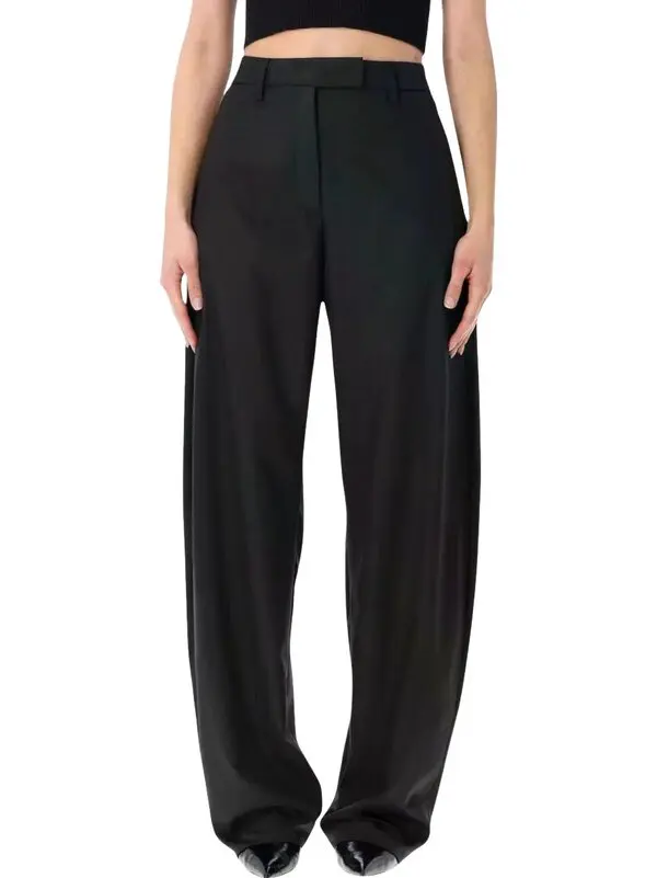 THELATEST Dina Wide-leg Trousers - Black