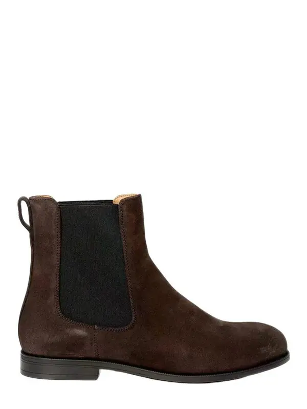 BOSS Suede Chelsea Boots - Brown
