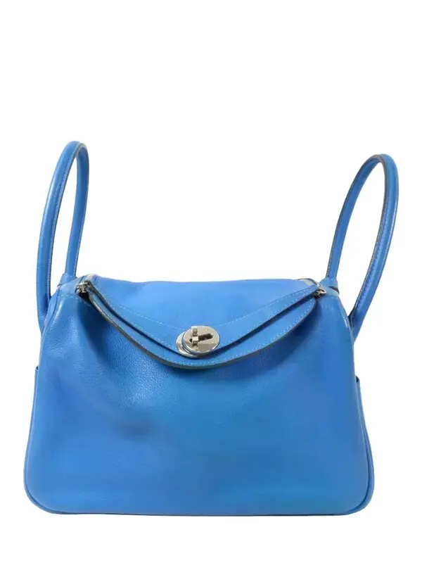 Hermès 2016 26 Lindy Leather Tote Bag - Blue